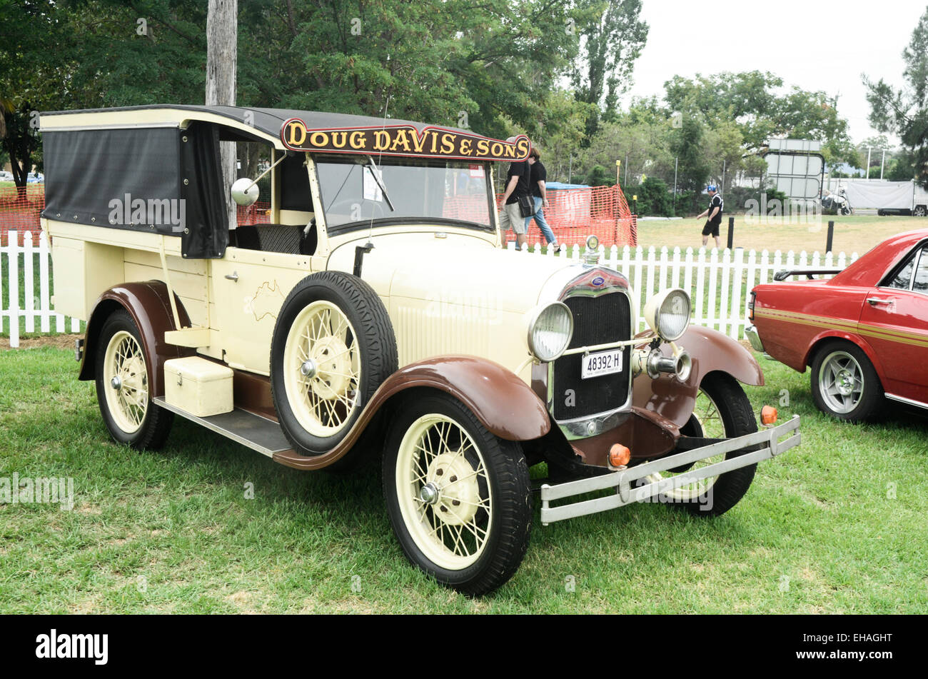 c1928 Model A Ford Van on display at Tamworth Australia Stock Photo - Alamy
