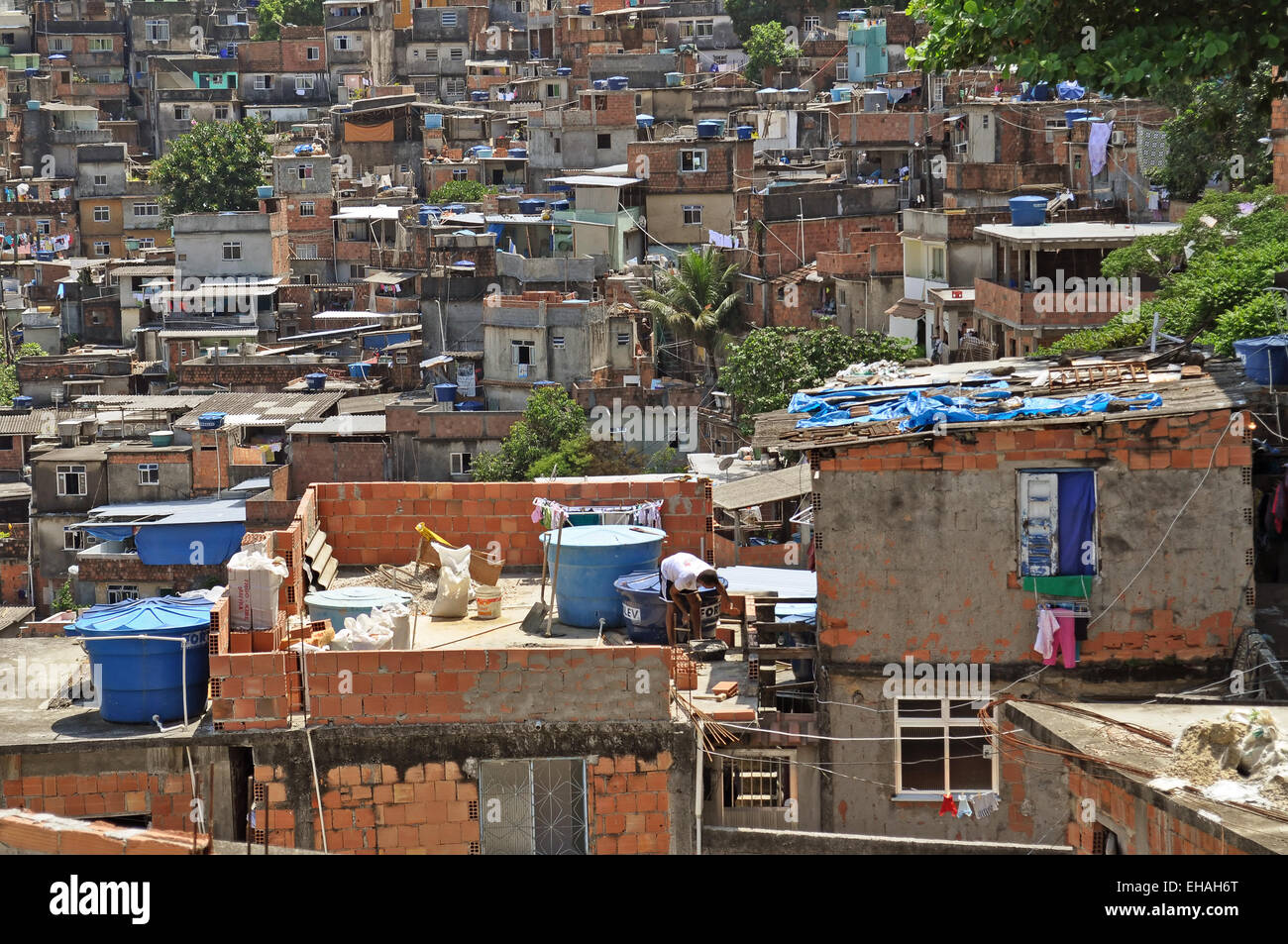 Favela Rocinha. Rio De Janeiro. Brazil Stock Photo - Alamy