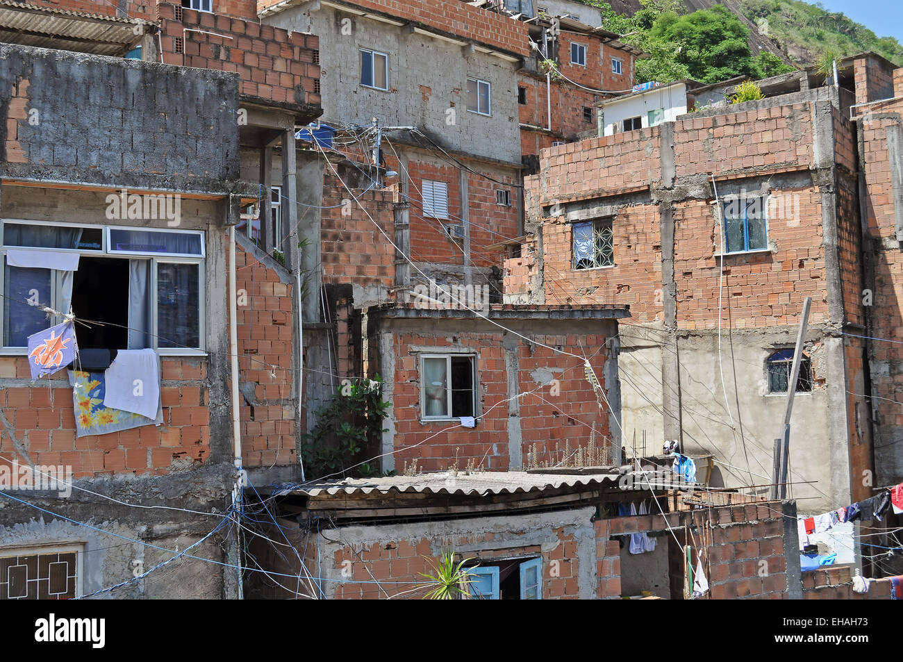 Houses in Favela Rocinha. Rio De Janeiro. Brazil Stock Photo - Alamy