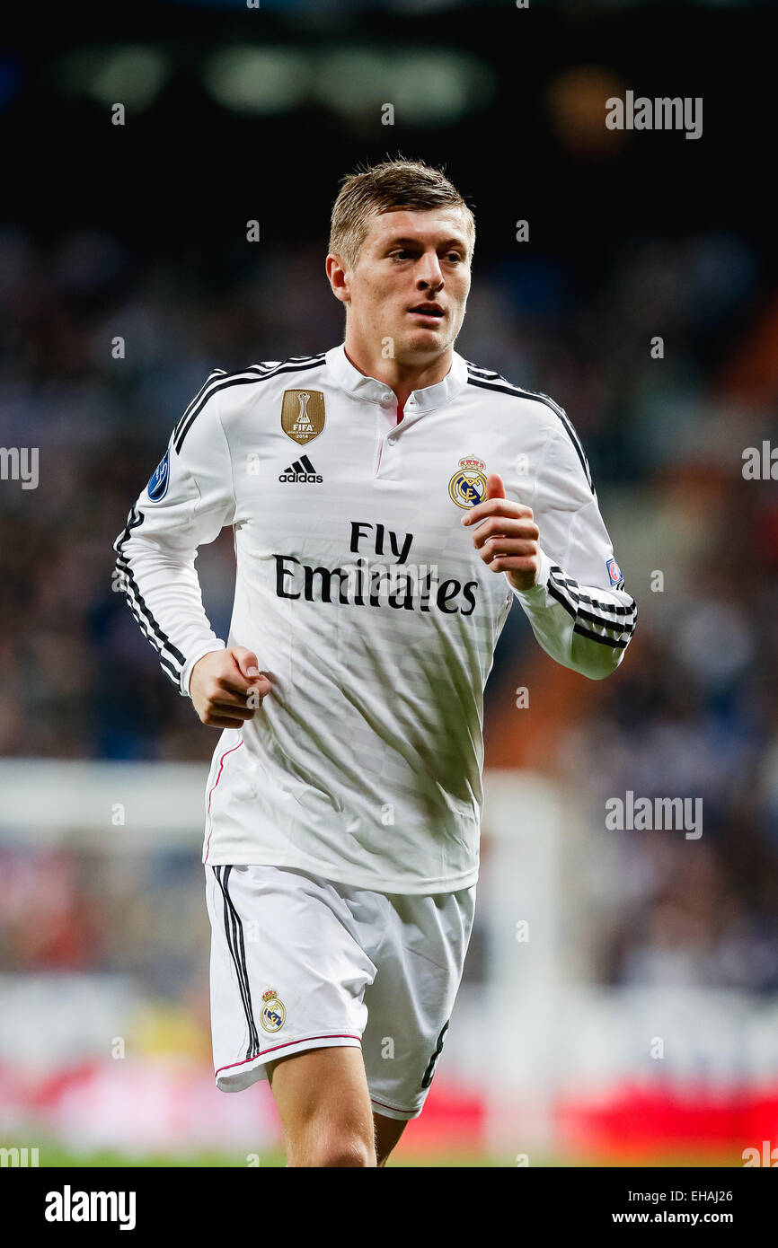 Madrid, Spain. 10th March, 2015. Toni Kroos (Real) Football/Soccer ...
