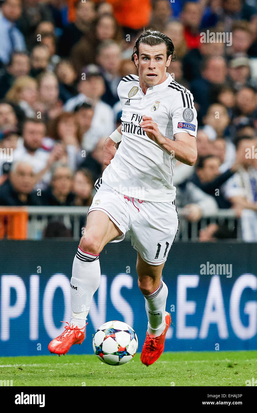 Madrid, Spain. 10th March, 2015. Gareth Bale (Real) Football/Soccer ...