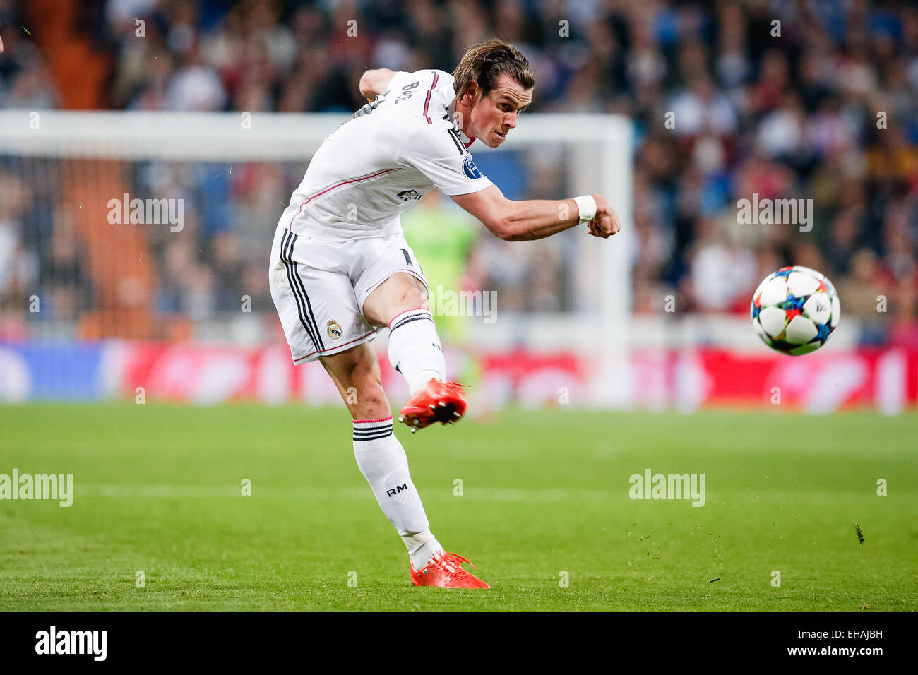 Madrid, Spain. 10th March, 2015. Gareth Bale (Real) Football/Soccer ...