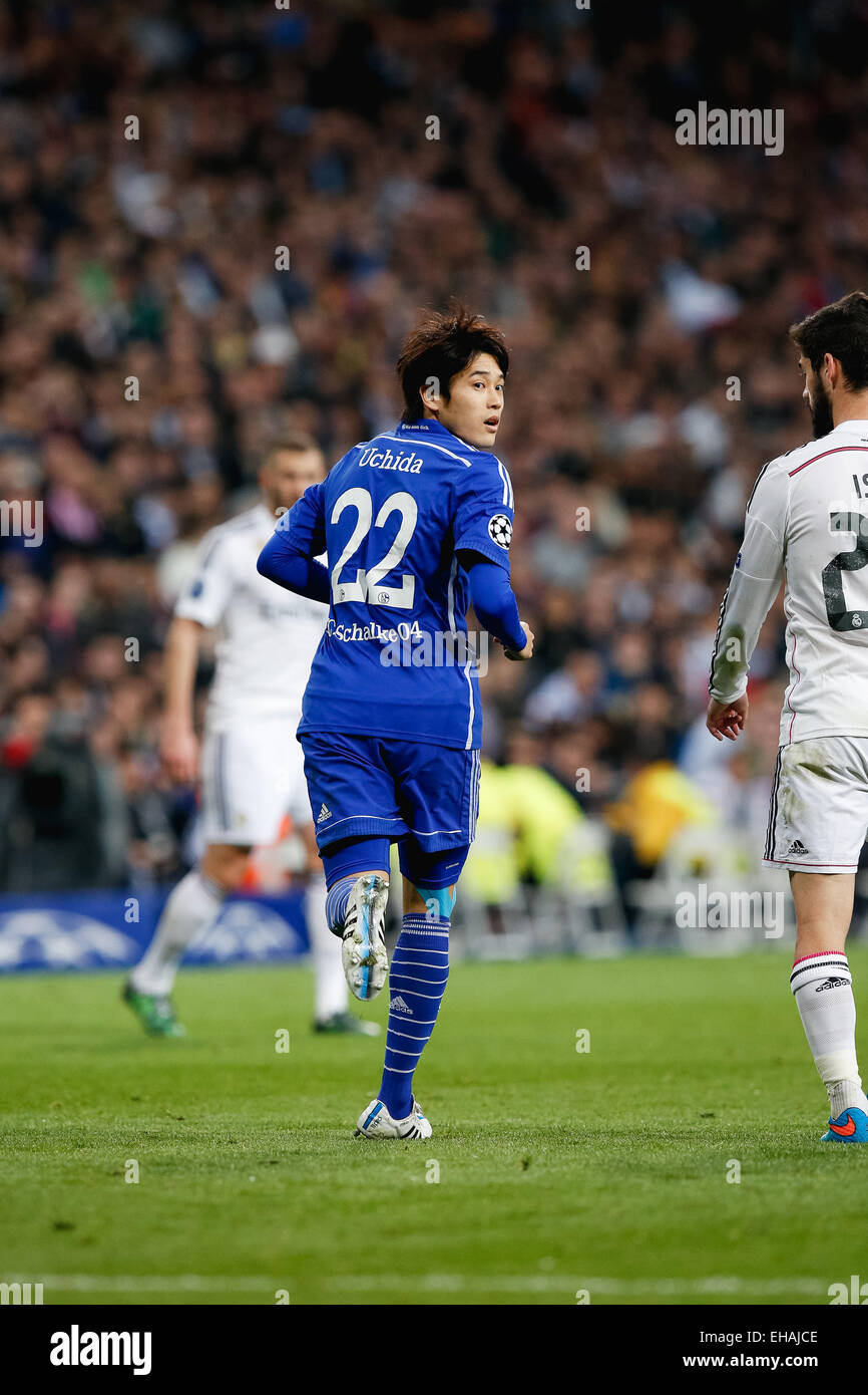 Madrid, Spain. 10th March, 2015. Atsuto Uchida (Schalke) Football ...