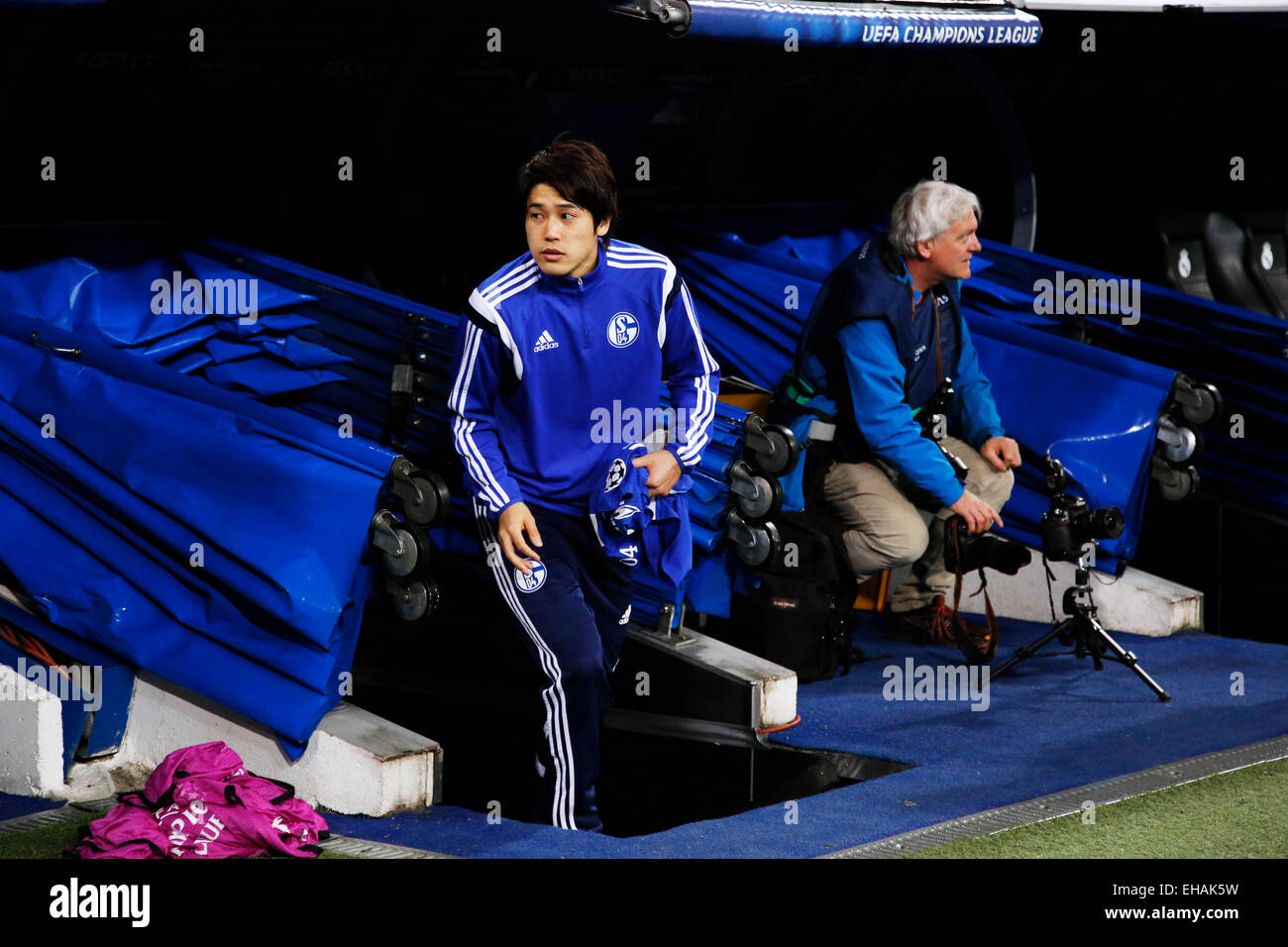 Madrid, Spain. 10th March, 2015. Atsuto Uchida (Schalke) Football ...