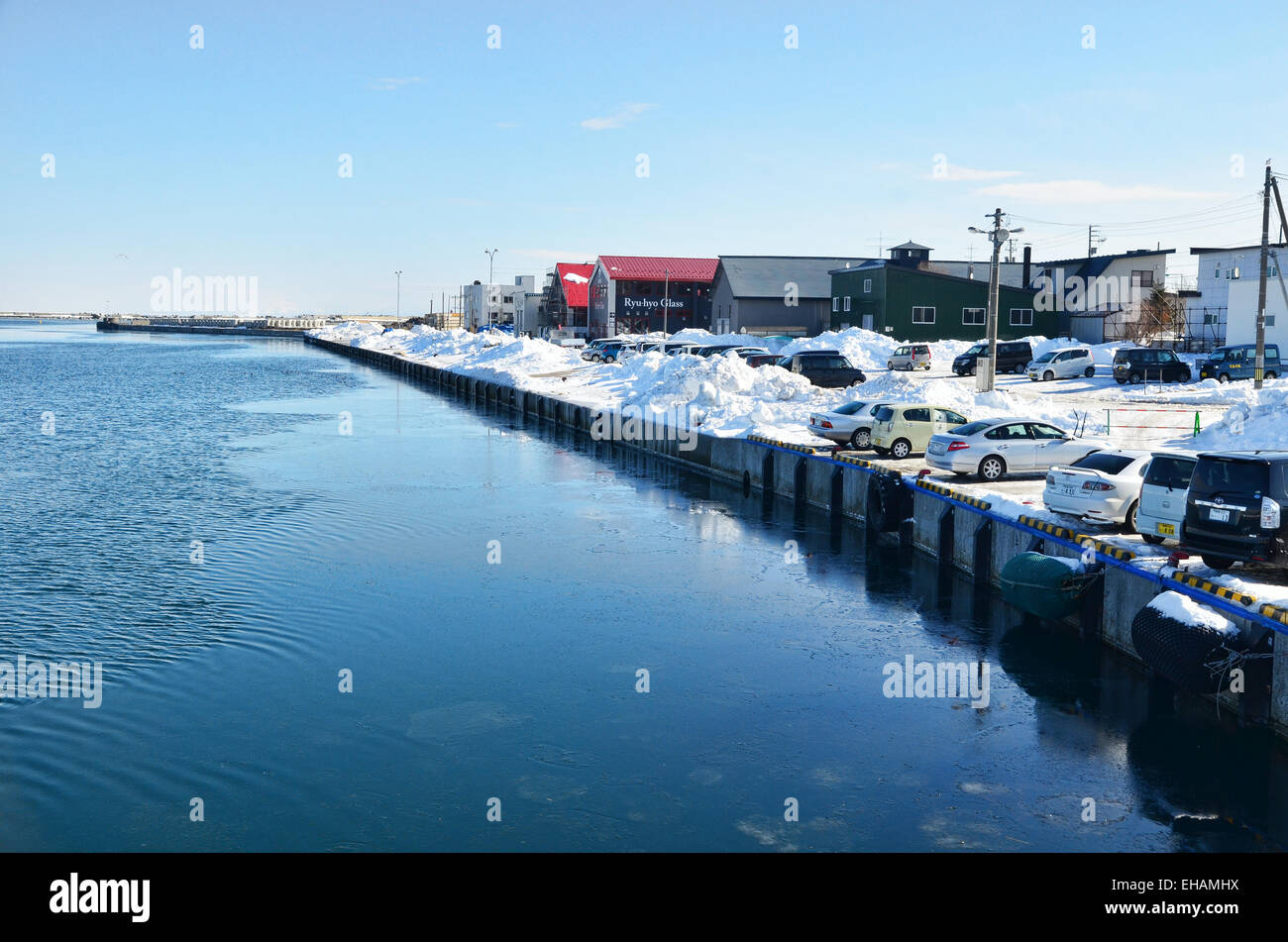 Abashiri Port View Stock Photo - Alamy