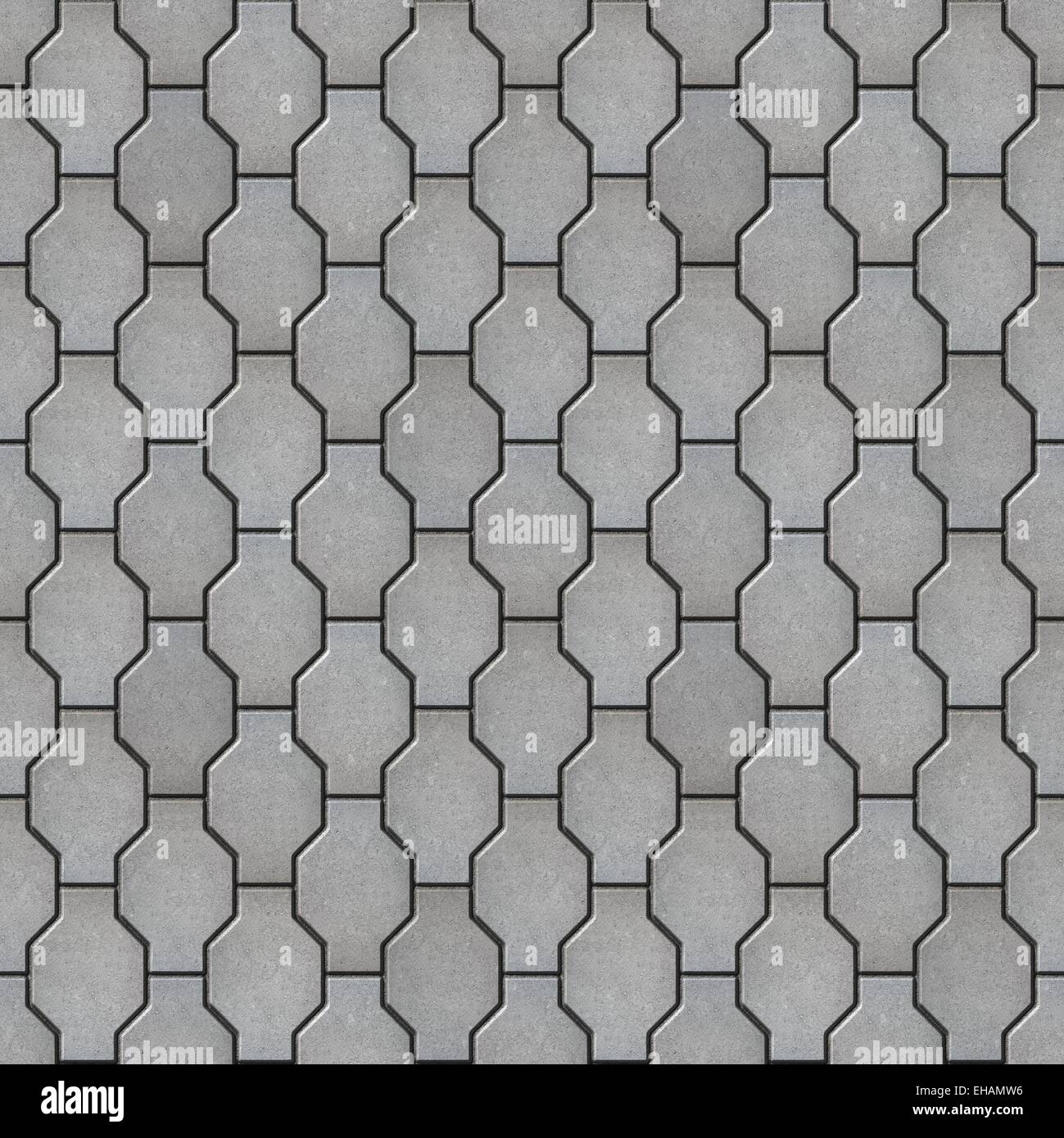 Gray Decorative Wavy Paving Slabs. Seamless Tileable Texture Stock ...