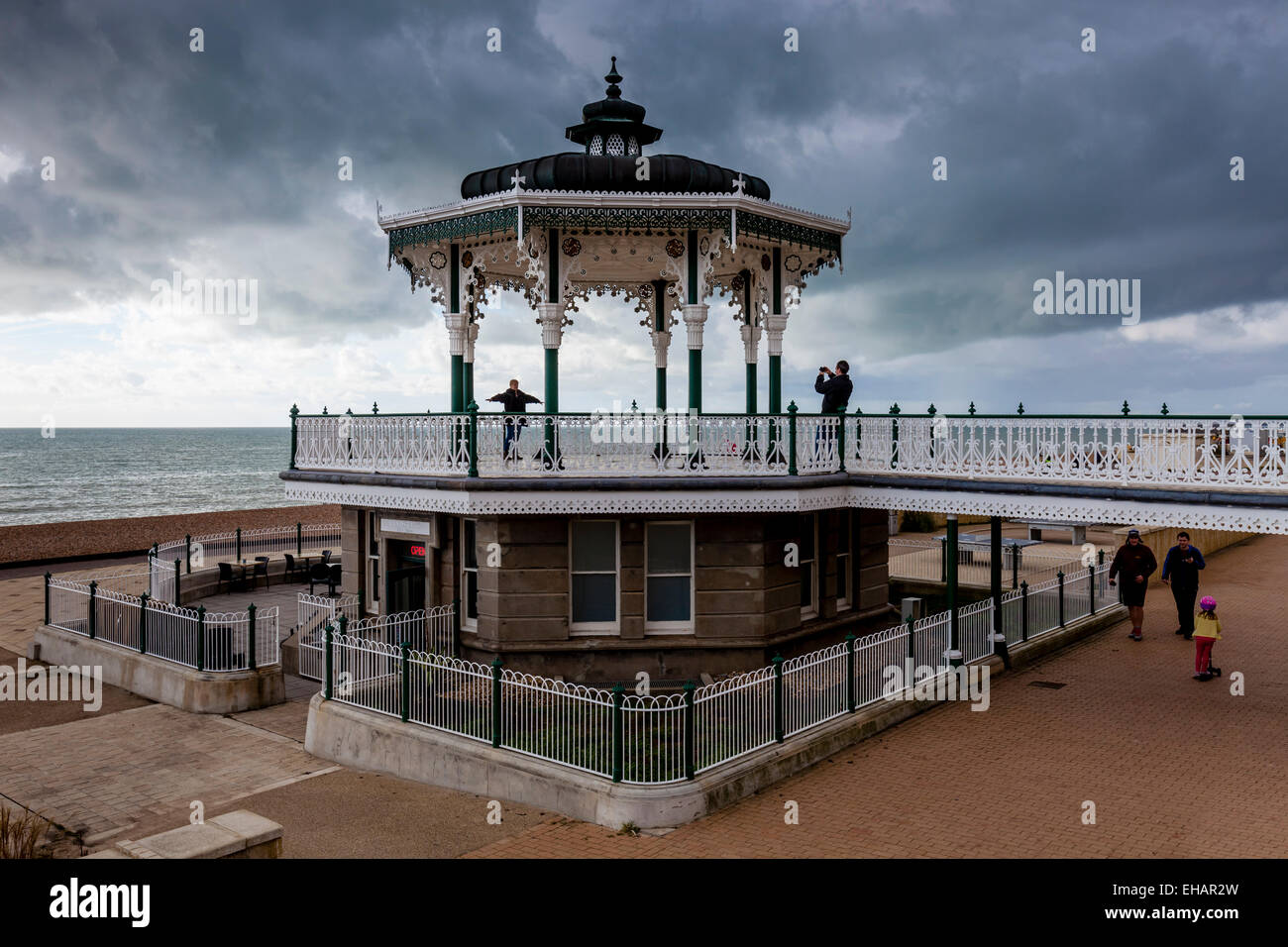 The Victorian Bandstand (Recently Restored) On Brighton Seafront ...