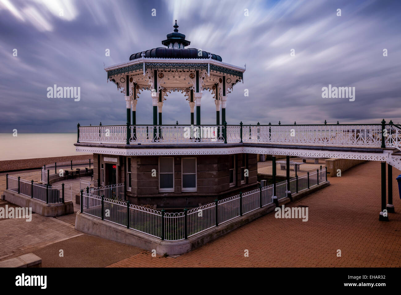 The Victorian Bandstand (Recently Restored) On Brighton Seafront ...