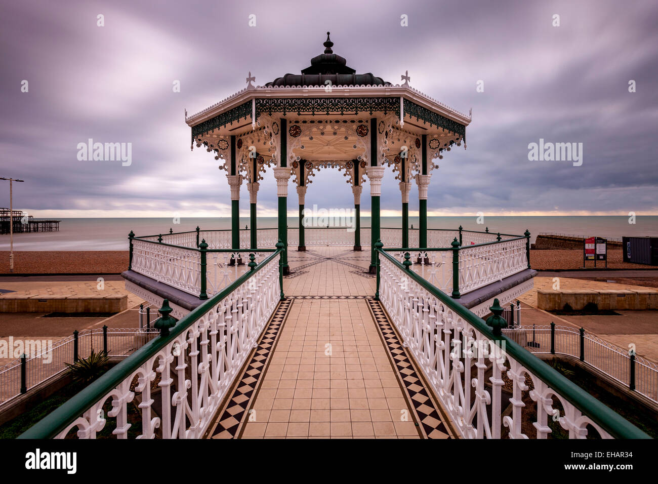 The Victorian Bandstand (Recently Restored) On Brighton Seafront ...