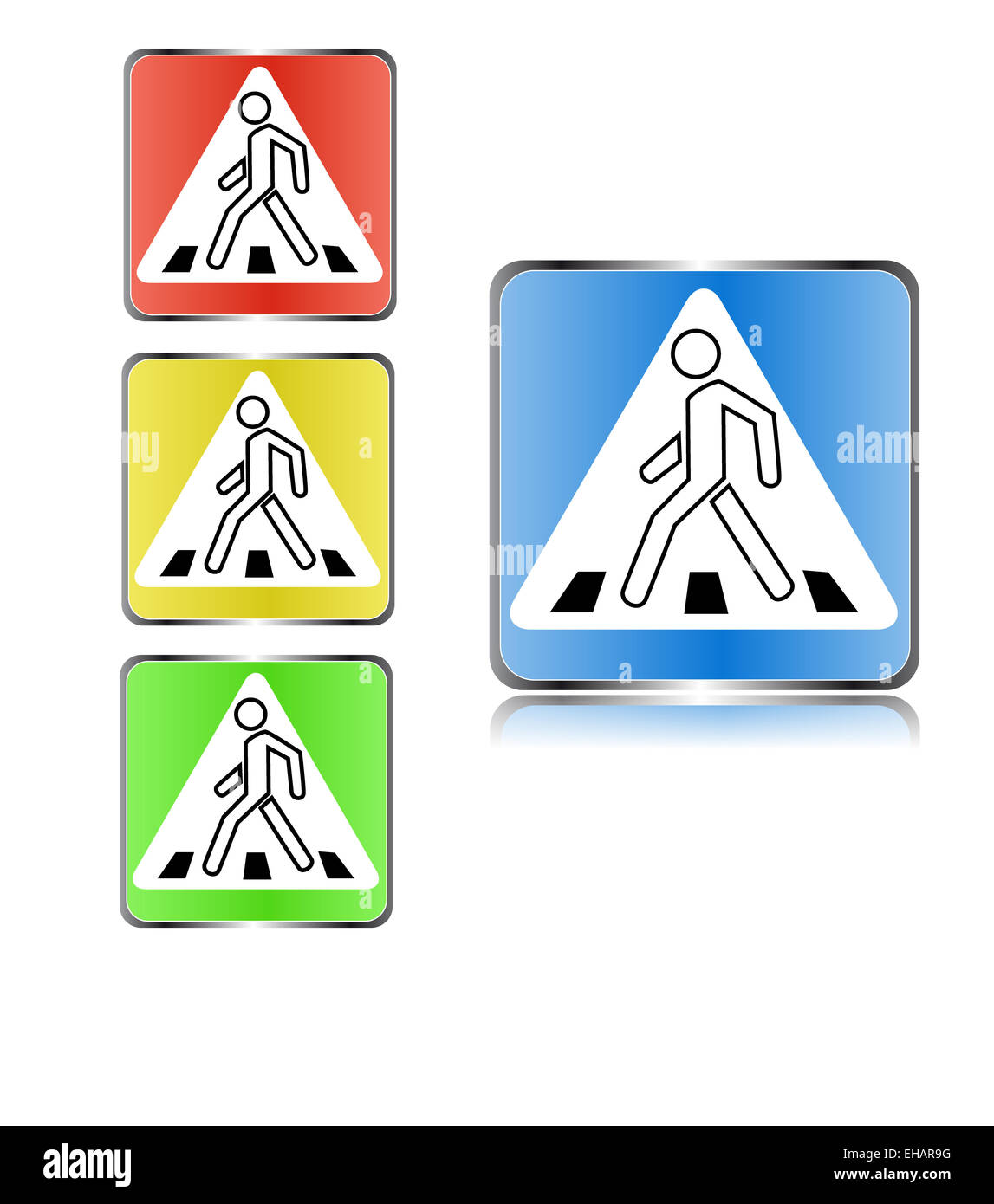 Pedestrian crossing sign Stock Photo - Alamy