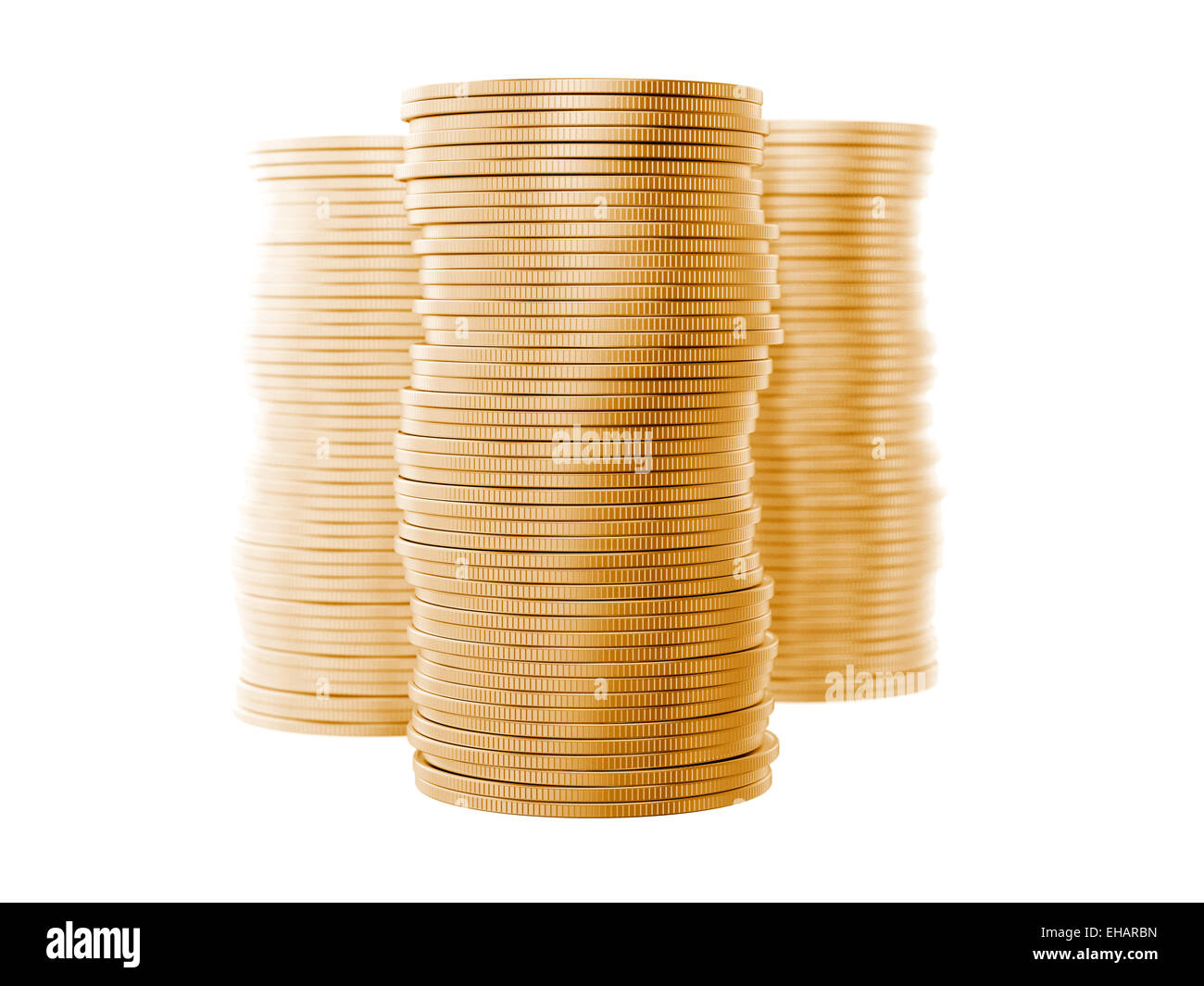 A stack of coins Stock Photo - Alamy
