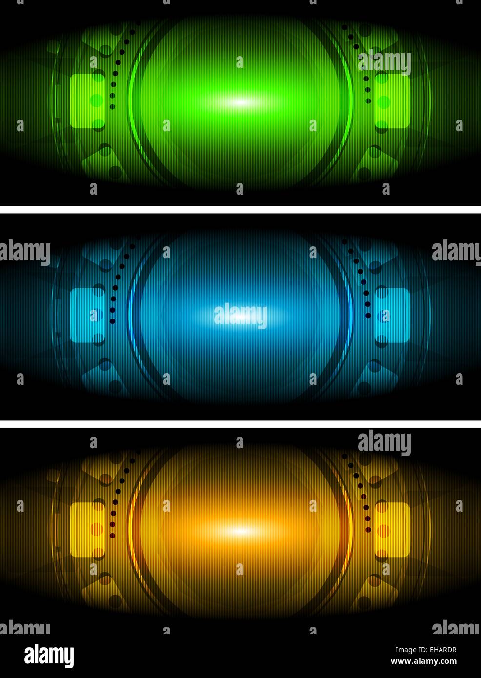Set colourful technical banners hi-res stock photography and images - Alamy