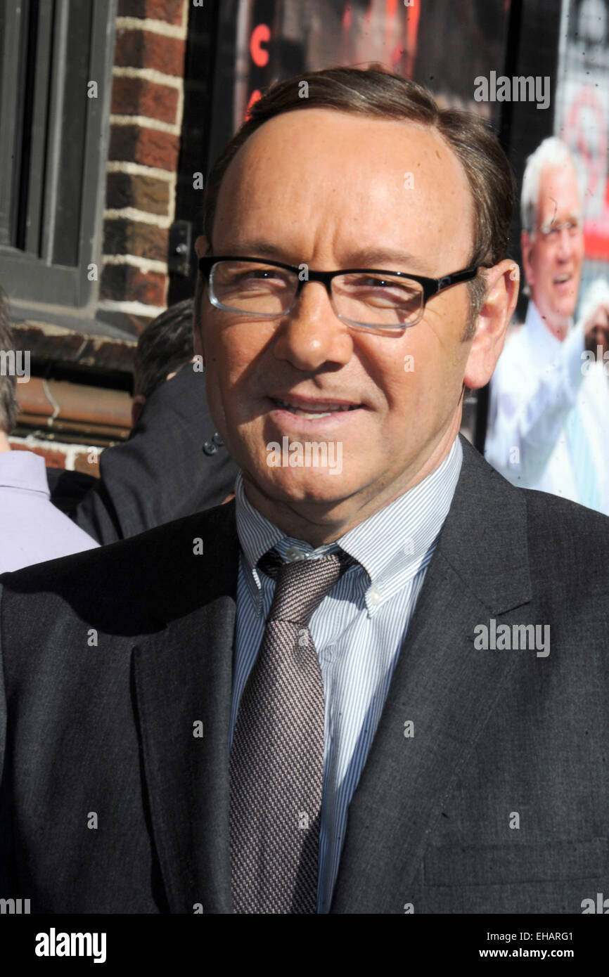 Kevin Spacey arrives for the 'Late Show with David Letterman' at Ed ...
