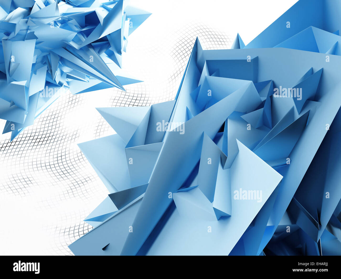blue abstract corners Stock Photo - Alamy