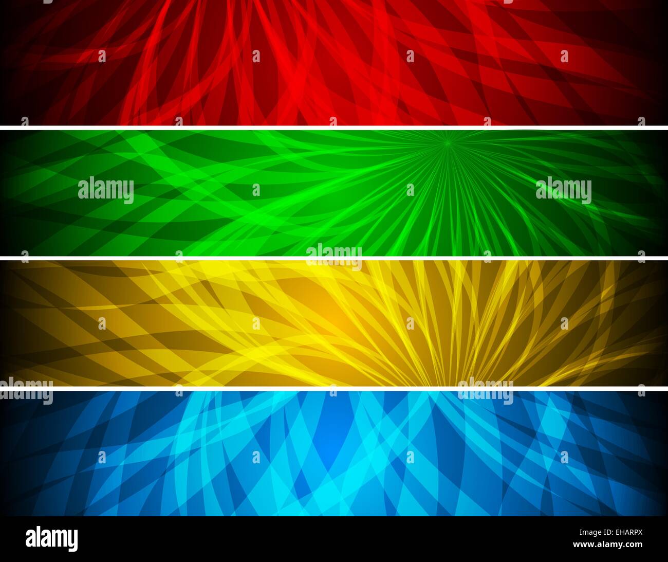 Set of bright abstract banners Stock Photo - Alamy
