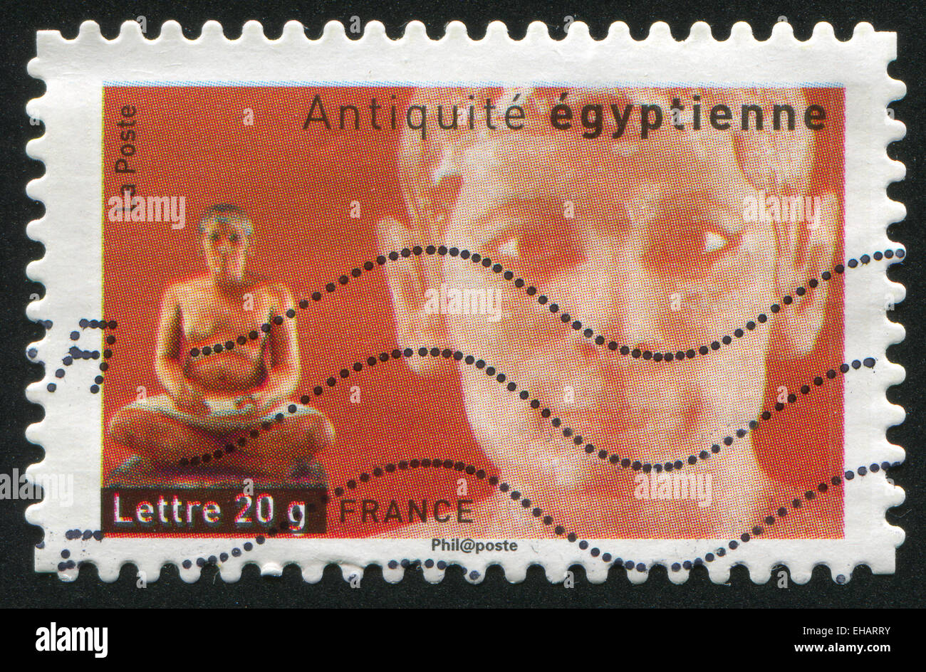 Egyptian Statue of Seated Scribe Stock Photo - Alamy