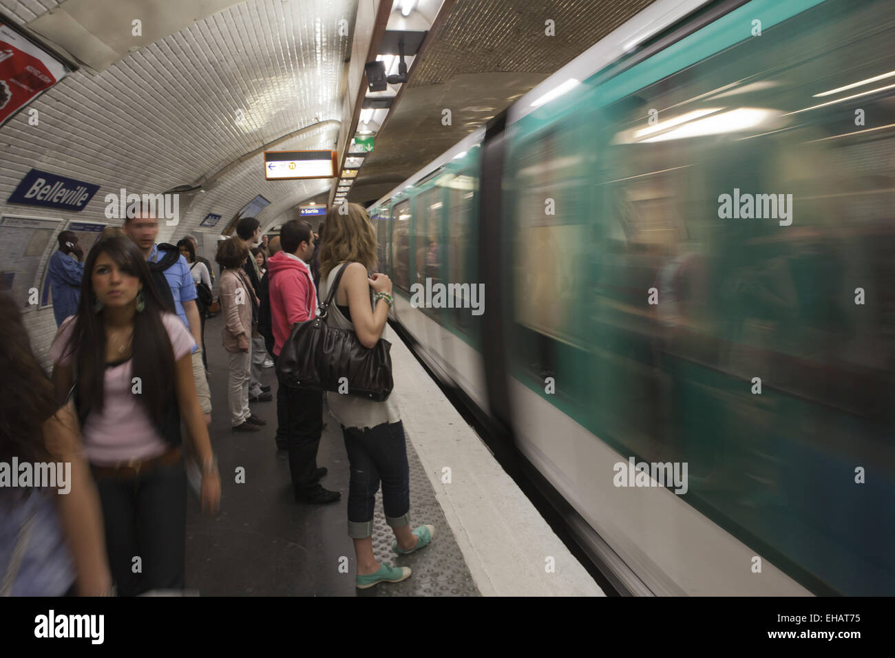 Paris metro station, France Stock Photo - Alamy