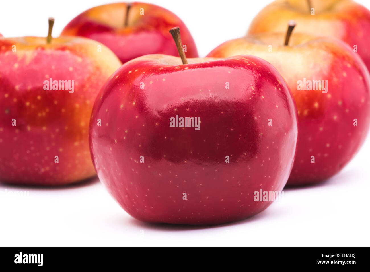 red ripe apple Stock Photo - Alamy