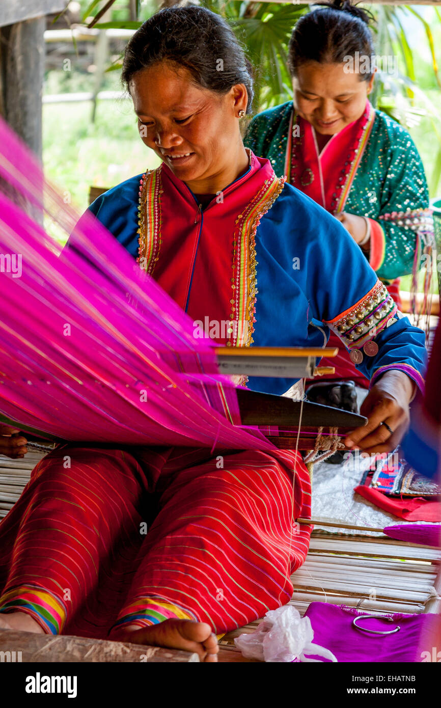 Palong Hill Tribe Women, Chiang Mai, Thailand Stock Photo - Alamy