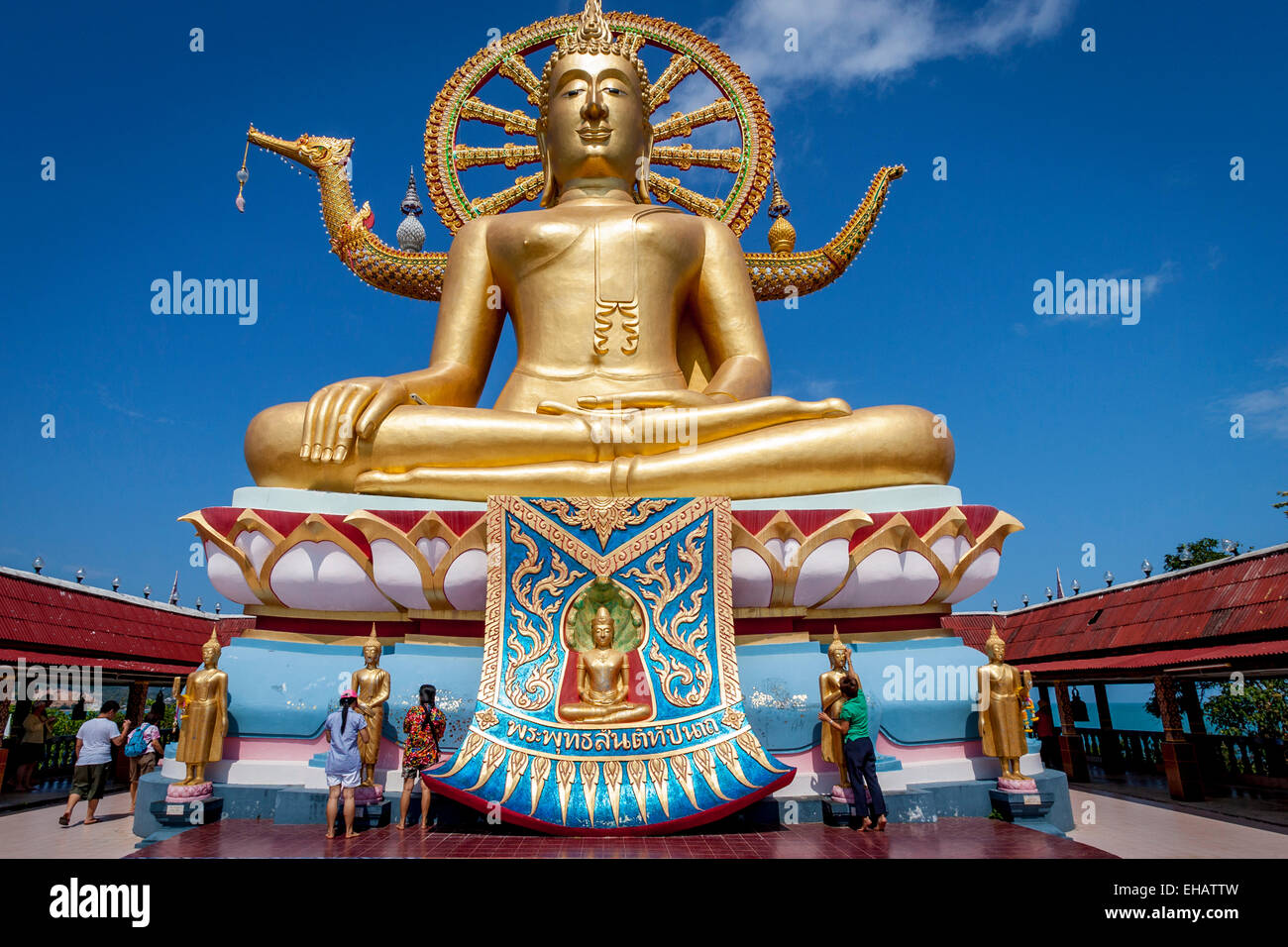 Wat Phra Yai (Temple of the Big Buddha), Ko Samui, Thailand Stock Photo ...