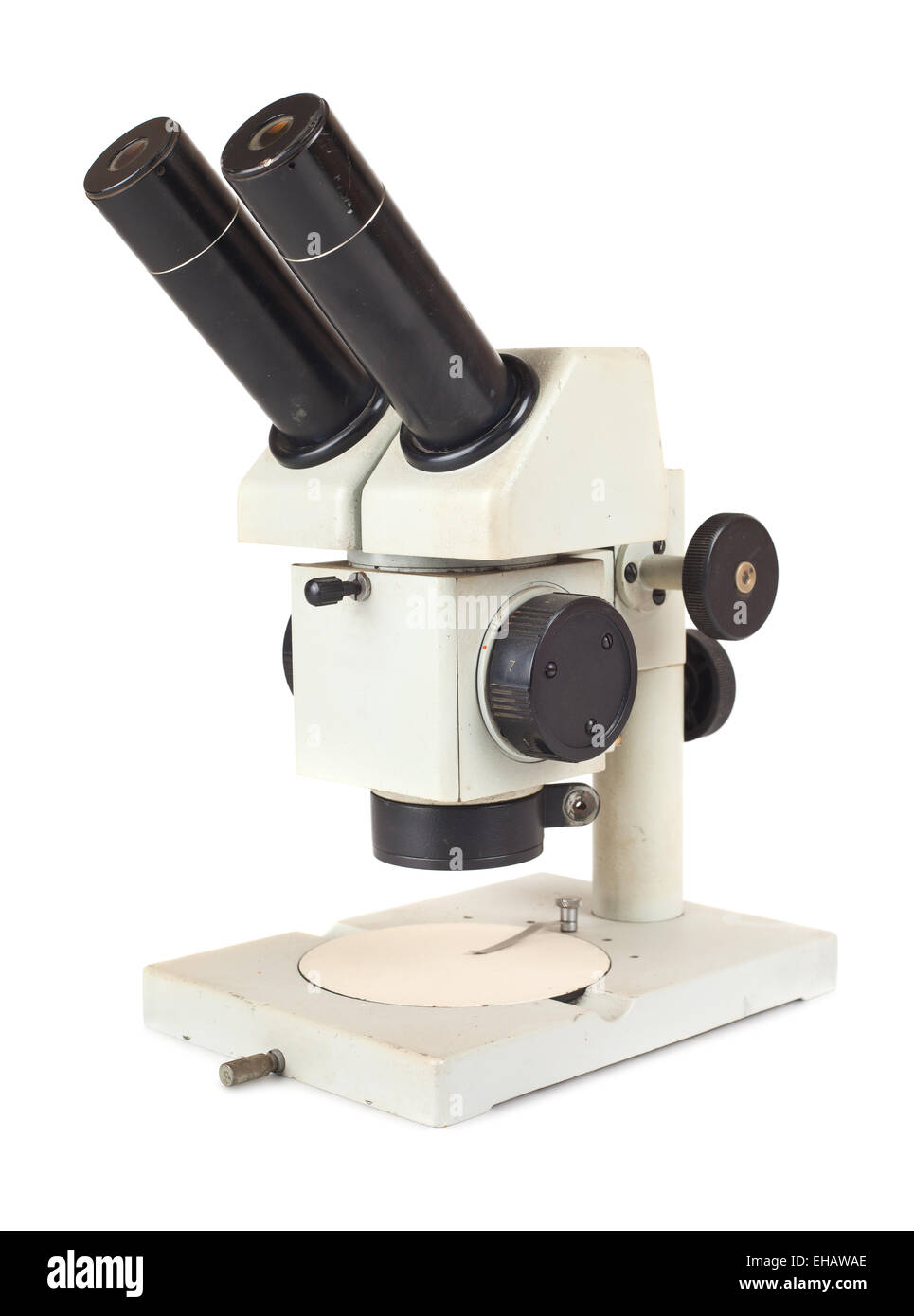 Old microscope study Cut Out Stock Images & Pictures - Alamy