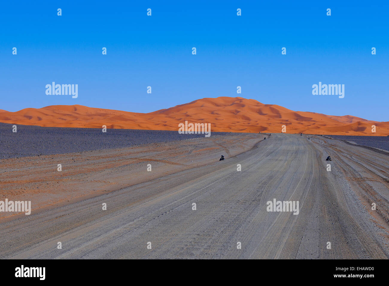Merzouga, Erg Chebbi, Merzouga sand dunes, Sahara Desert, Morocco ...