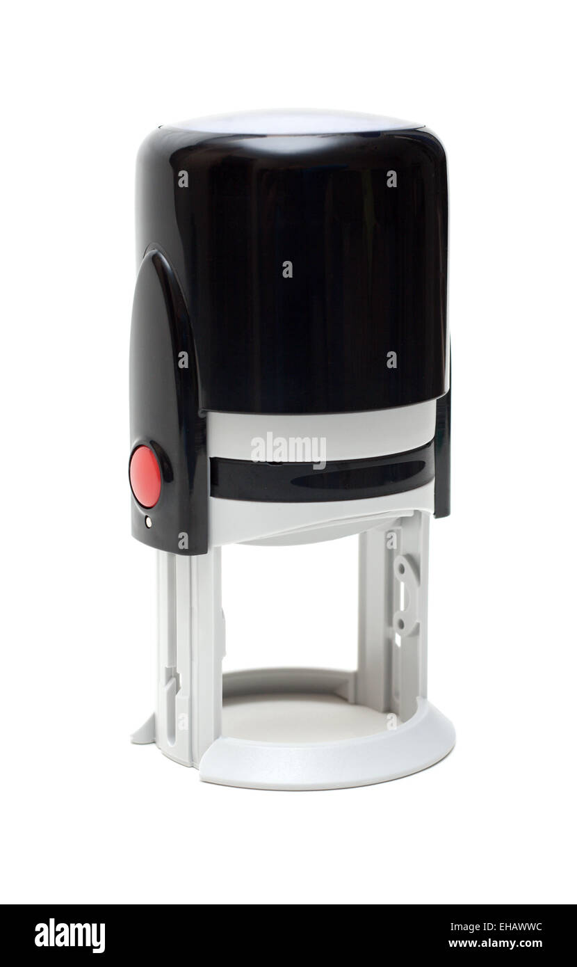 Automatic seal with red button Stock Photo - Alamy