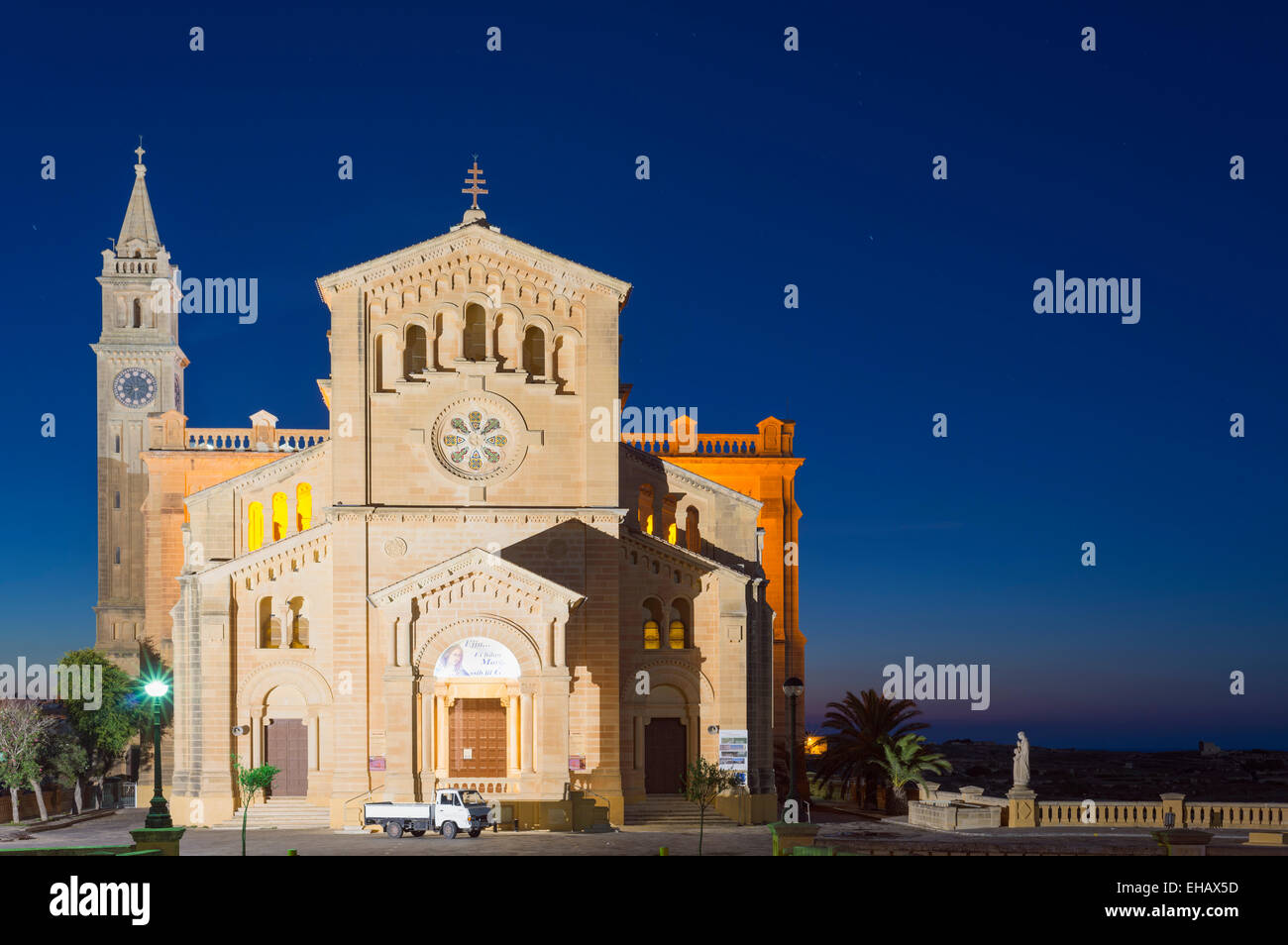 Mediterranean Europe, Malta, Gozo Island, Basilica of Ta'Pinu Stock ...
