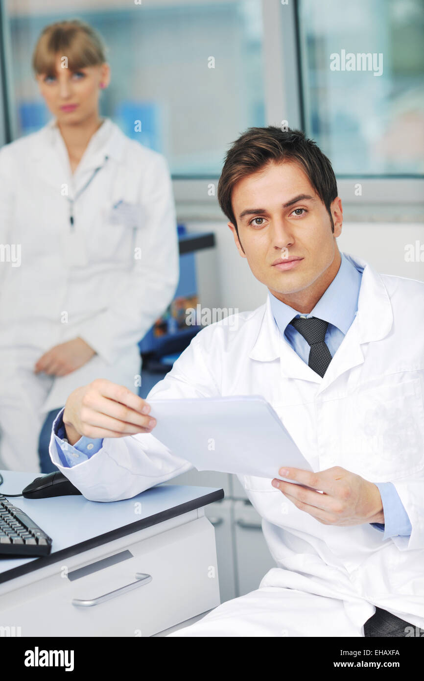 science people in bright lab Stock Photo - Alamy
