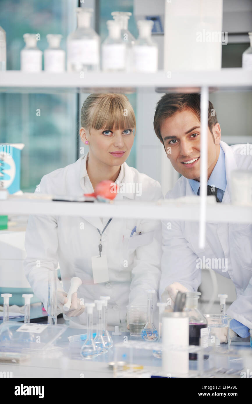 science people in bright lab Stock Photo - Alamy