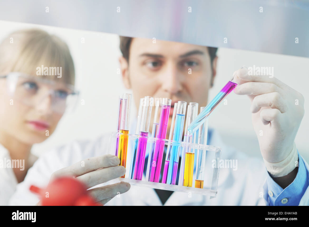 science people in bright lab Stock Photo - Alamy