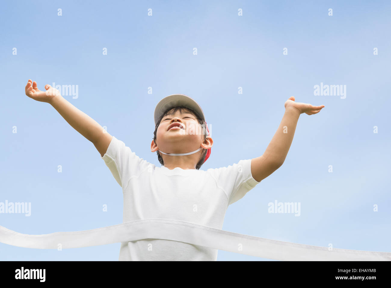 Japanese kid running in a park Stock Photo - Alamy