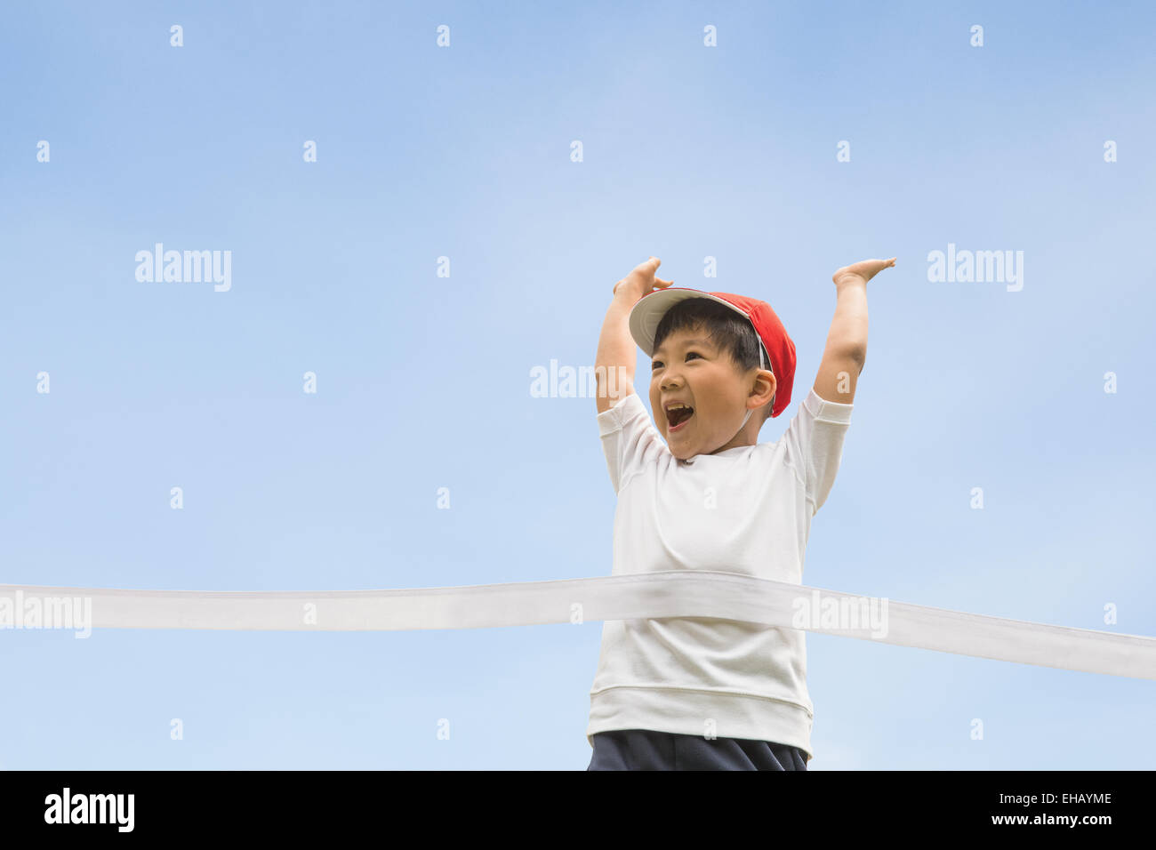 Japanese kid running in a park Stock Photo - Alamy