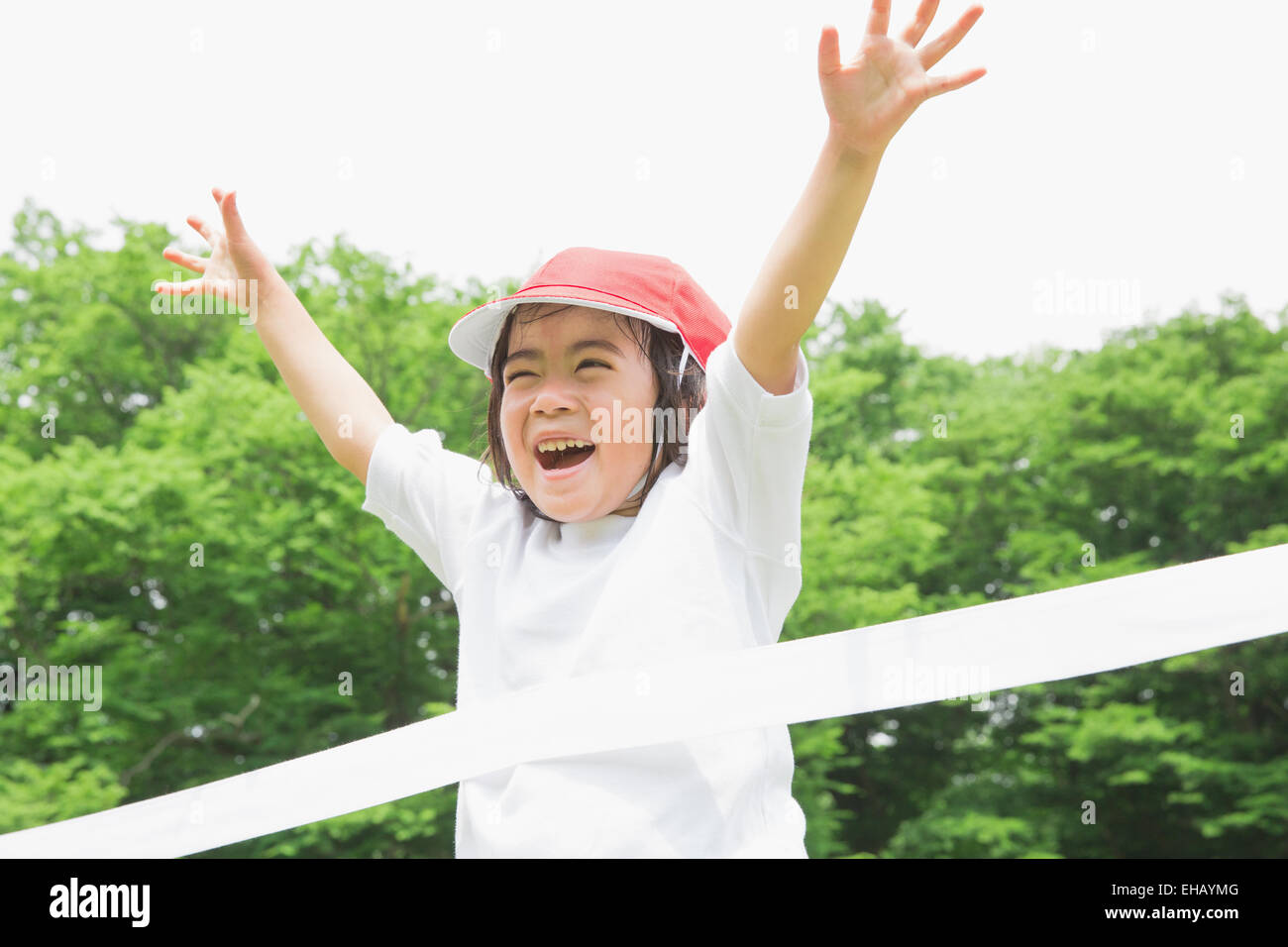 Japanese kid running in a park Stock Photo - Alamy