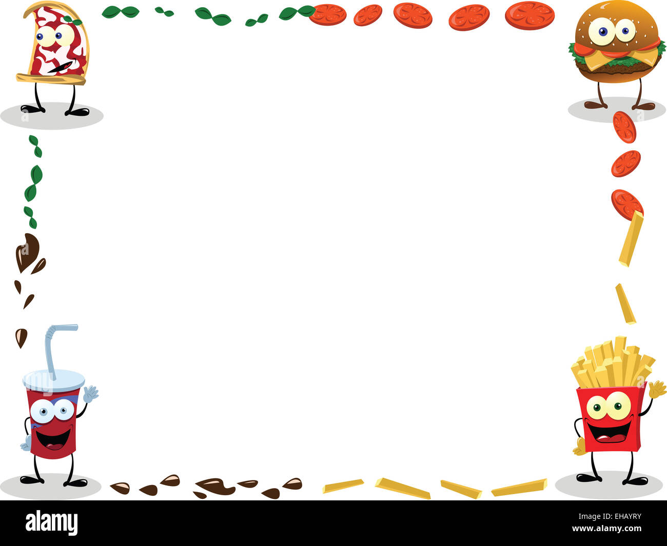 a horizontal frame, useful for menus Stock Photo - Alamy