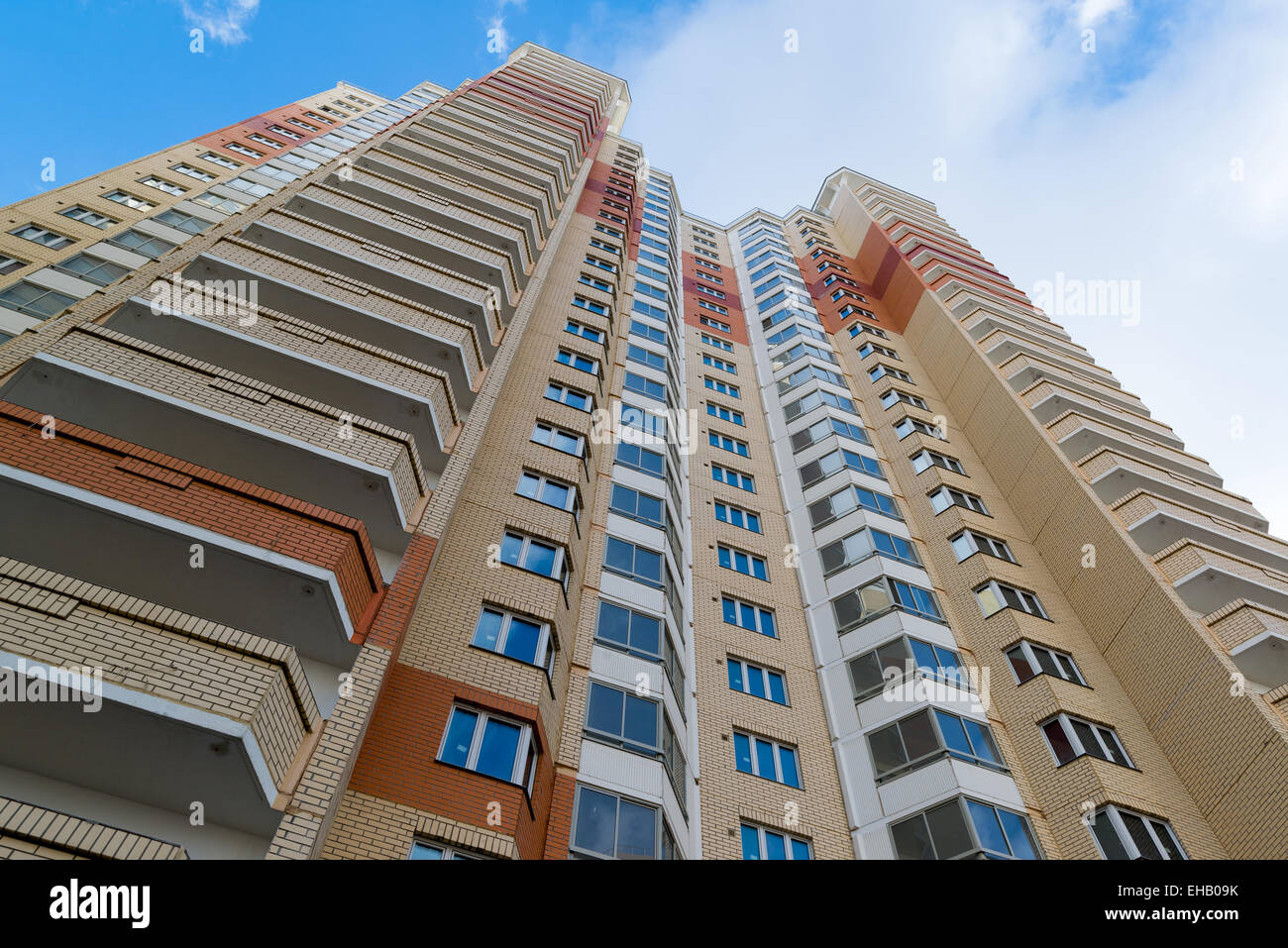 Modern multistory residential buildings in Moscow, Russia Stock Photo ...