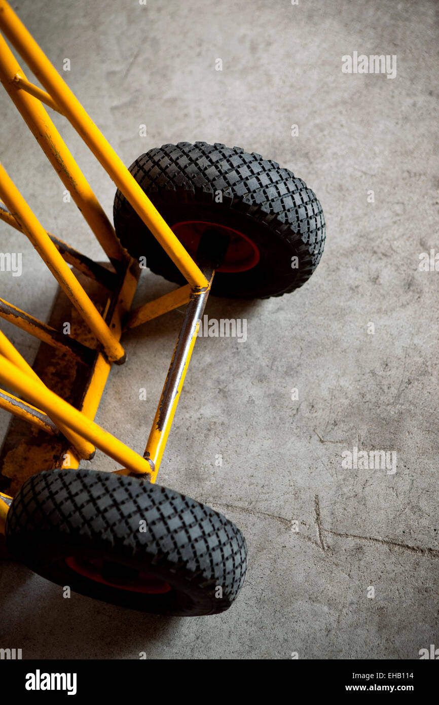 Trolley in the warehouse of a factory Stock Photo - Alamy