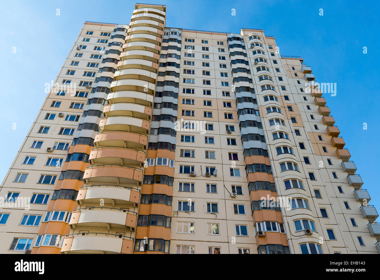 Modern multistory residential buildings in Moscow, Russia Stock Photo ...