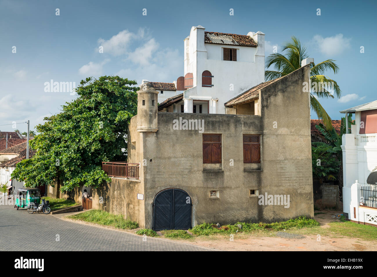 Colonial houses in Fort Galle, Sri Lanka, Asia Stock Photo - Alamy