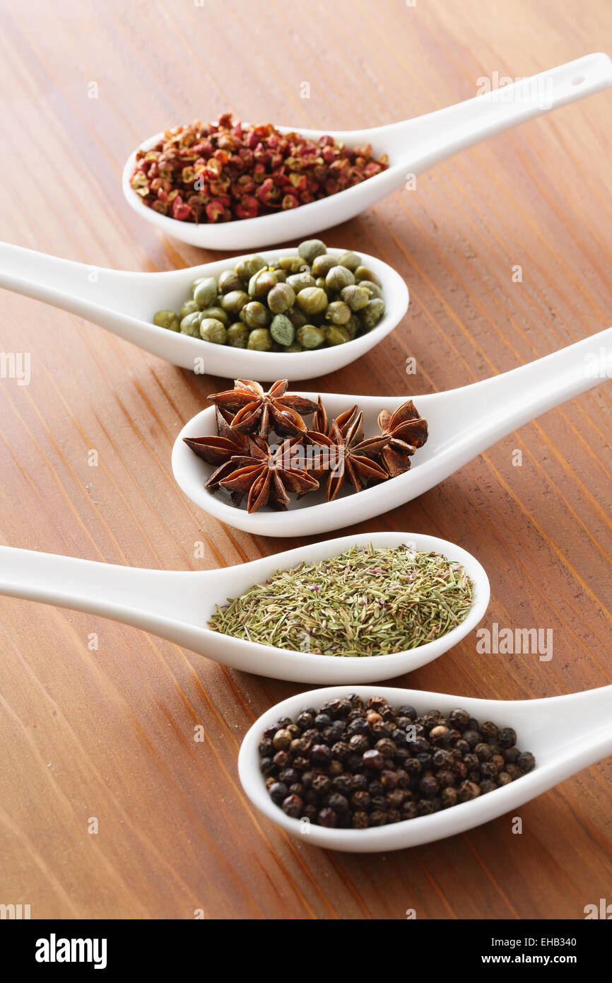 Multiple type of spices hi-res stock photography and images - Alamy