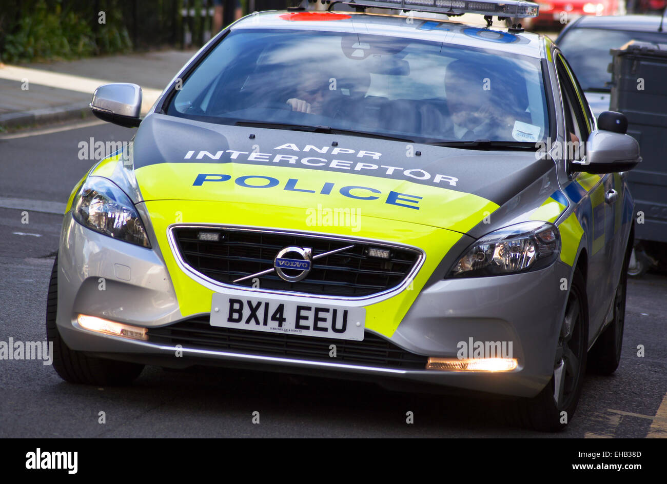 ANPR interceptor Volvo V40 police car, London Stock Photo - Alamy
