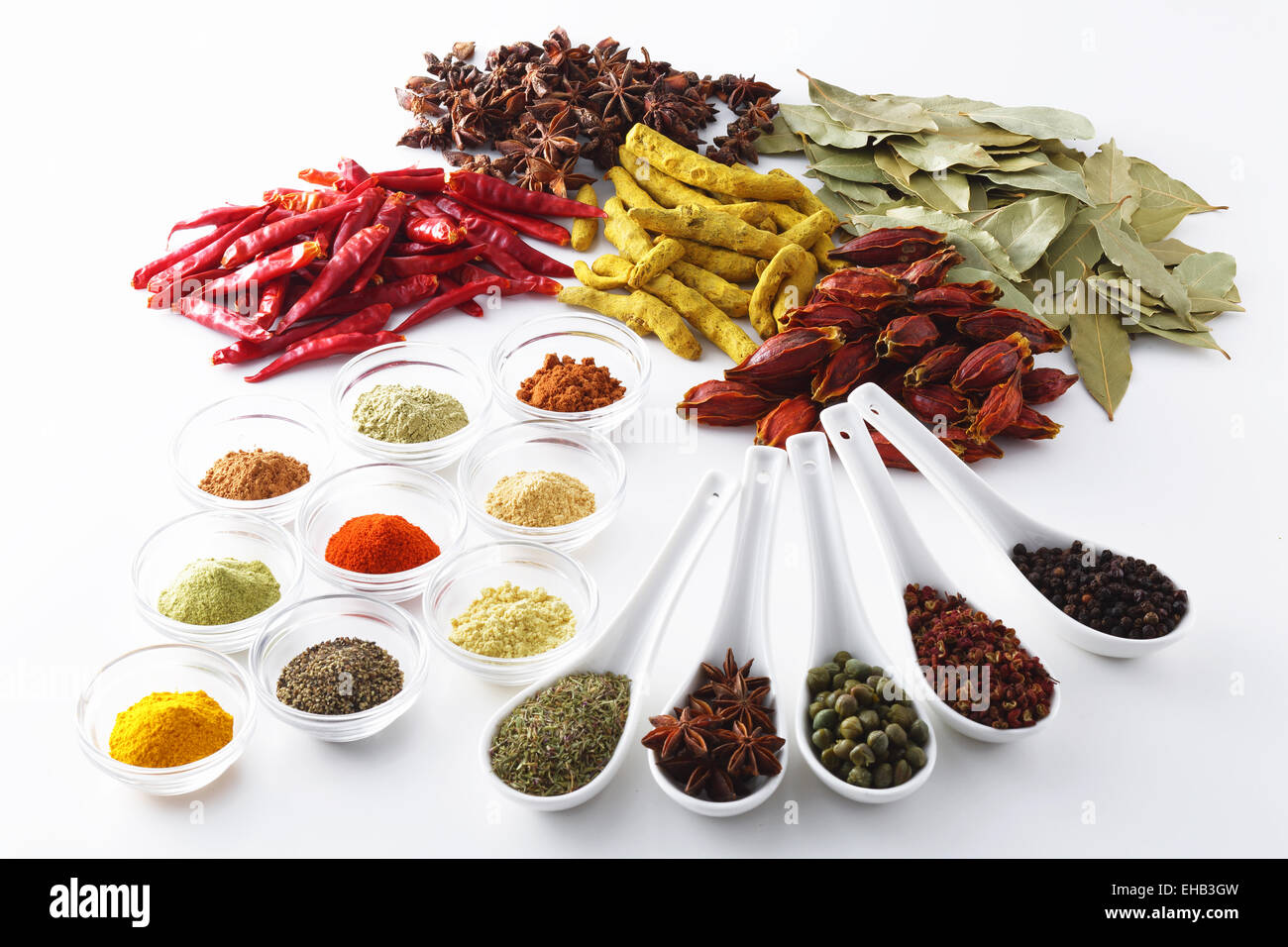 Multiple type of spices hi-res stock photography and images - Alamy
