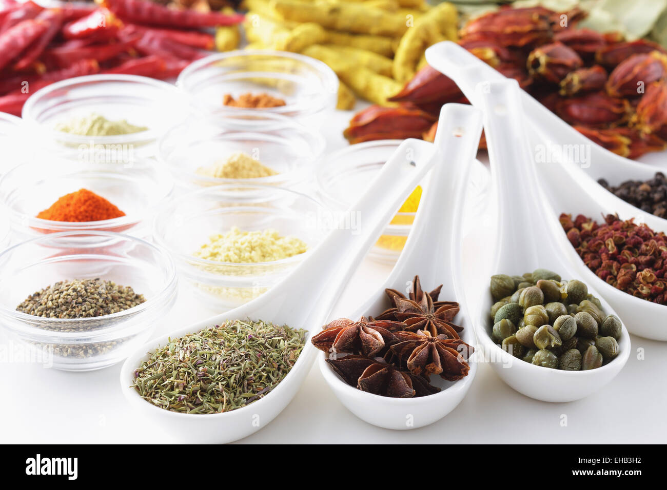 Multiple type of spices hi-res stock photography and images - Alamy
