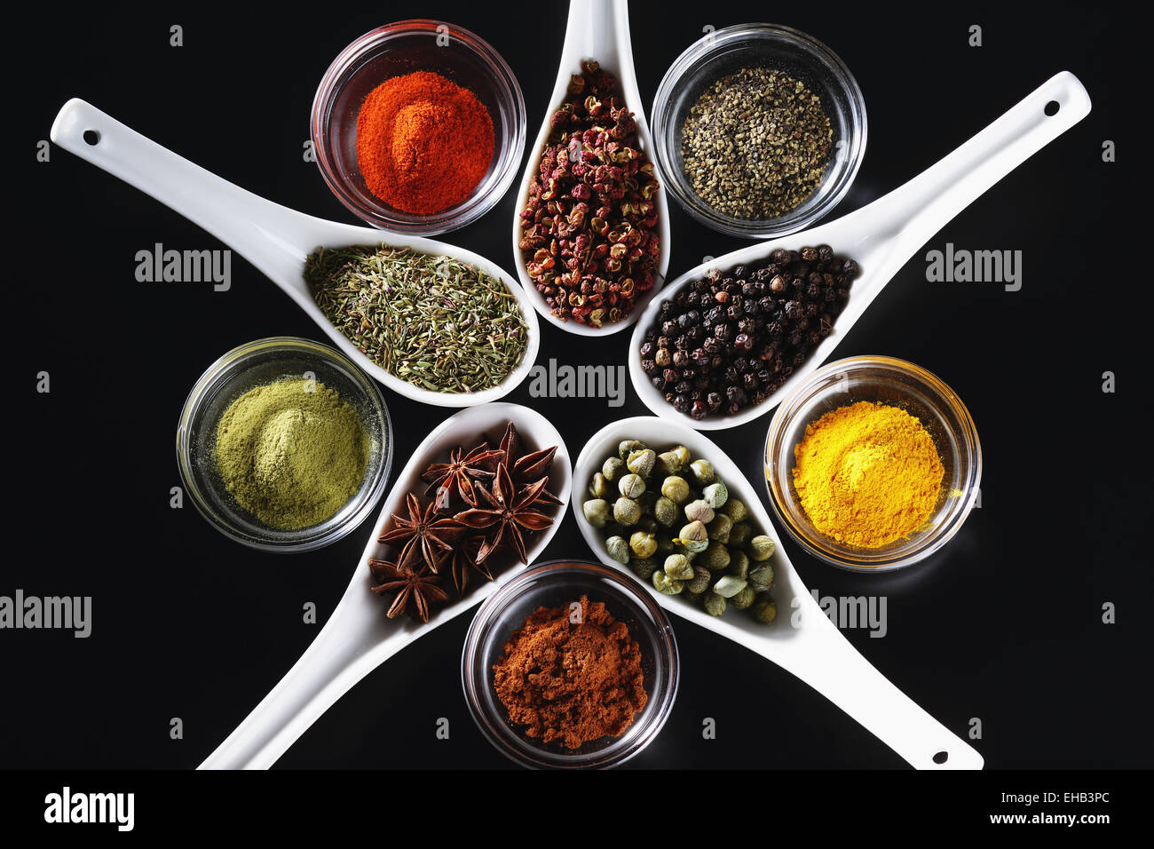Multiple type of spices hi-res stock photography and images - Alamy