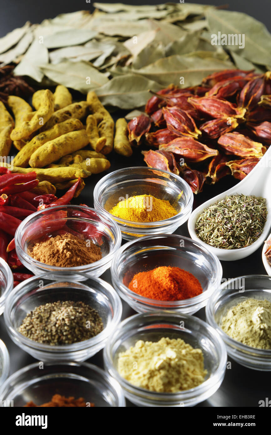 Multiple type of spices hi-res stock photography and images - Alamy