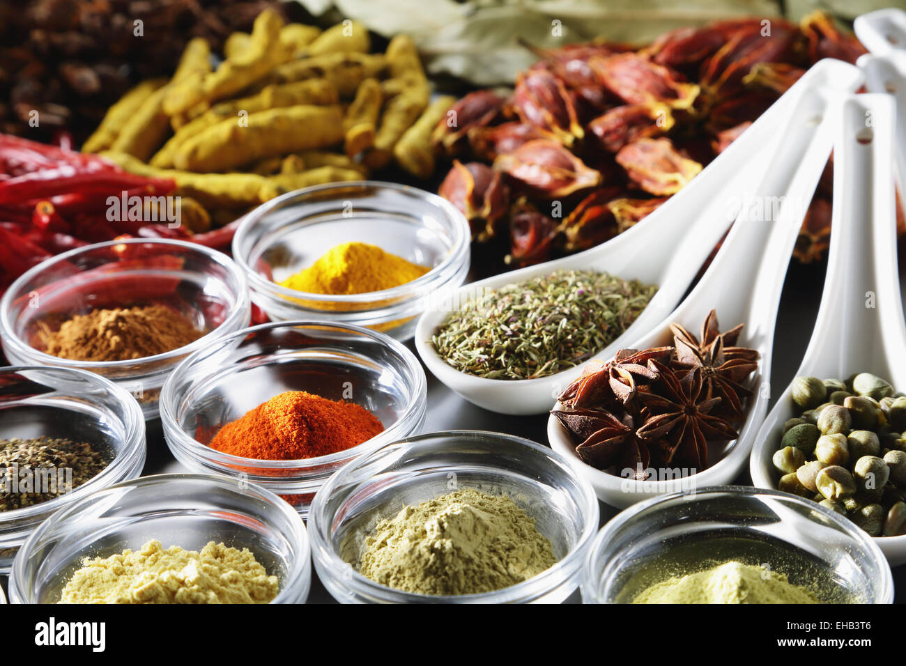 Multiple type of spices hi-res stock photography and images - Alamy