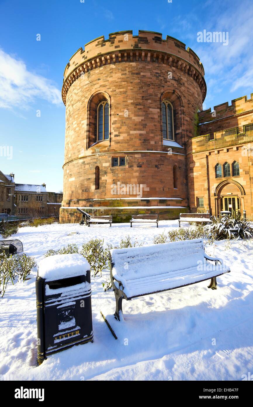 Carlisle Citadel in the snow. Carlisle, Cumbria, England, UK Stock ...