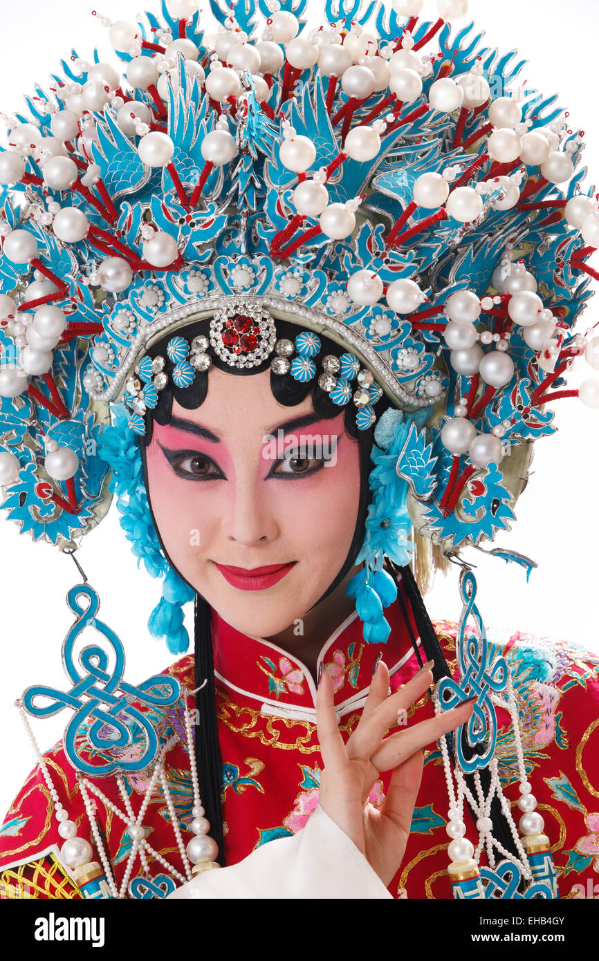 Young Peking Opera performers Stock Photo - Alamy