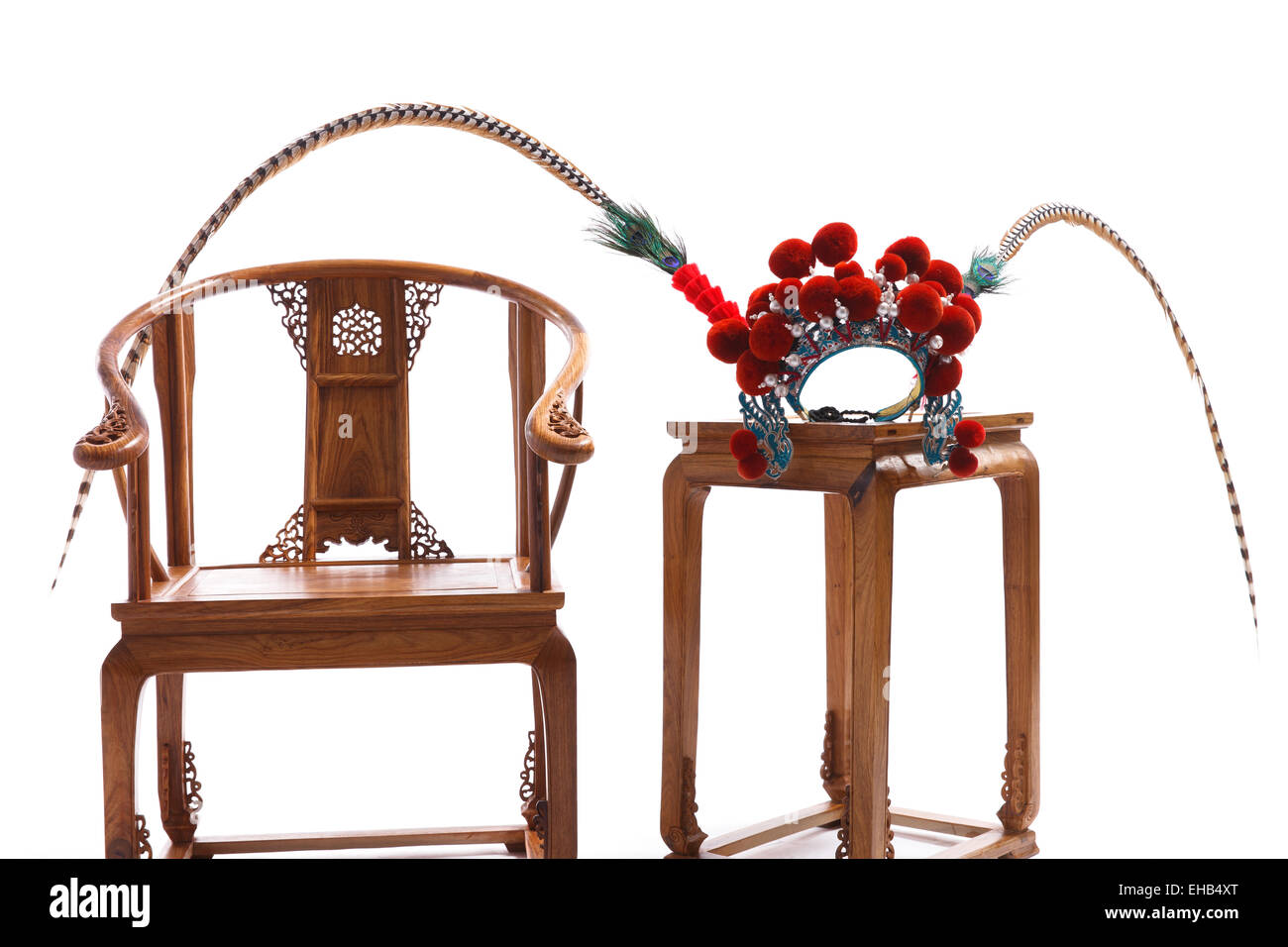 Furniture and decorations of Peking Opera Stock Photo - Alamy
