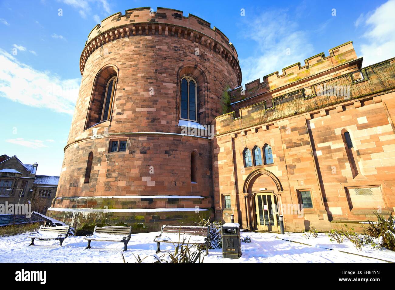 Carlisle Citadel in the snow. Carlisle, Cumbria, England, UK Stock ...